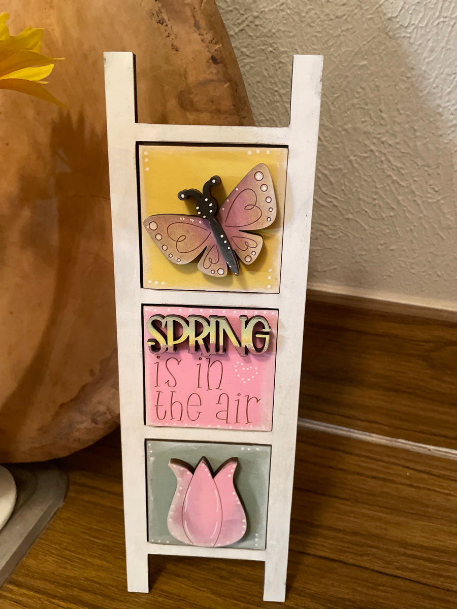 Interchangeable MINI Ladder- SPRING THEME – CaliRae's